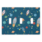 Outer Space Fun light switch cover | Zazzle