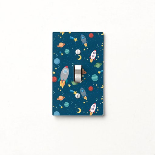 Outer Space Fun light switch cover | Zazzle