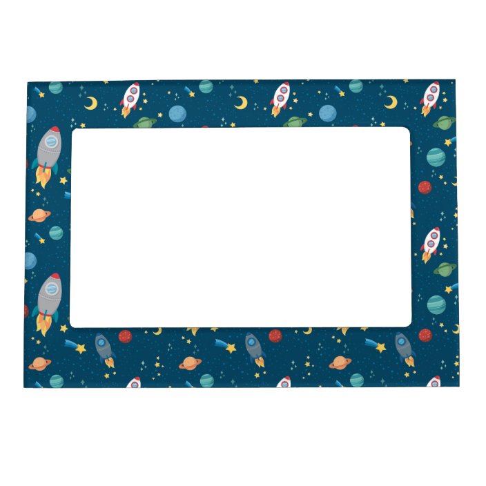 Outer Space Fun magnetic frame | Zazzle.com