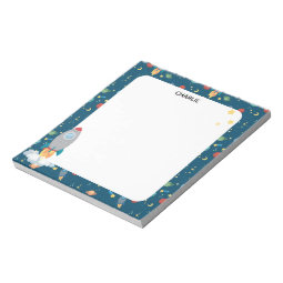 Outer Space Fun notepad | Zazzle