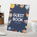 Outer Space Galaxy Guest Book Table Party Sign | Zazzle