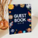 Outer Space Galaxy Guest Book Table Party Sign | Zazzle