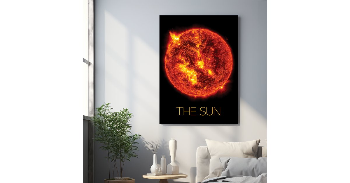 Outer Space, Galaxy, Solar System, Stars, The Sun Gallery Wrap | Zazzle
