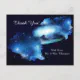 Outer Space Galaxy Thank You Announcement Postcard | Zazzle