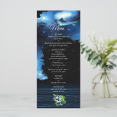 Outer Space Galaxy Wedding Menu | Zazzle