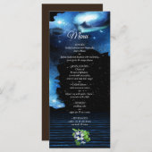 Outer Space Galaxy Wedding Menu | Zazzle