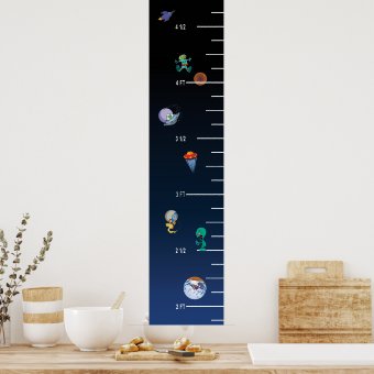 Outer Space Growth Chart | Zazzle