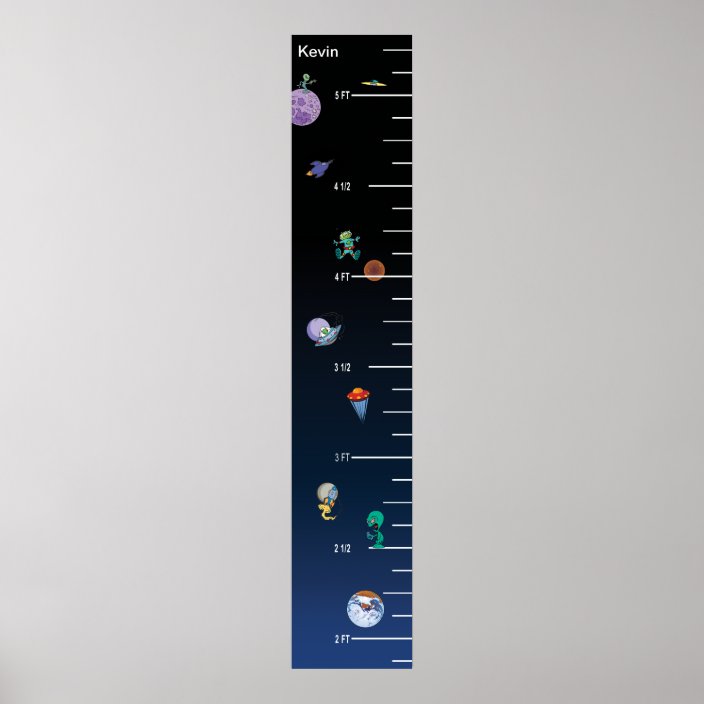 Outer Space Growth Chart | Zazzle.com