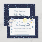 Outer Space Midnight Guess Game | White Enclosure Card | Zazzle