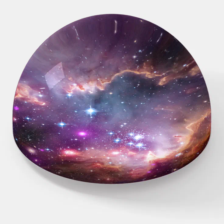 Outer Space Nebula Galactic Purple Astronomy Paperweight | Zazzle