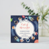 Outer Space Out of This World Birthday Party Invitation | Zazzle