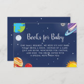 Outer Space Planet Galaxy Baby Shower Book Request Enclosure Card | Zazzle