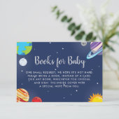 Outer Space Planet Galaxy Baby Shower Book Request Enclosure Card | Zazzle