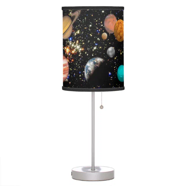 Outer space planets table lamp | Zazzle