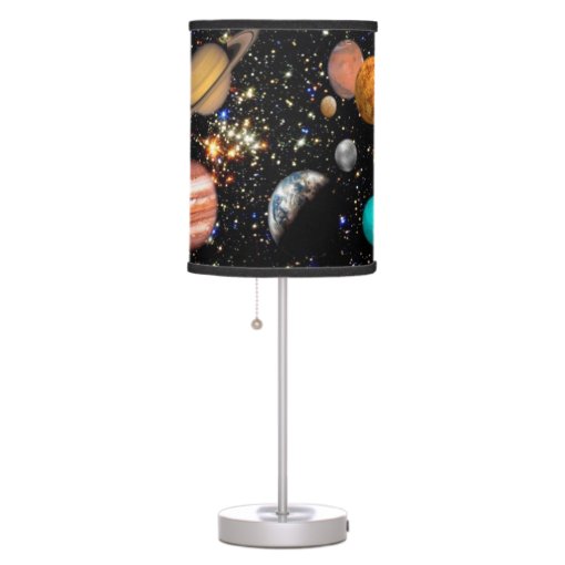Outer space planets table lamp | Zazzle