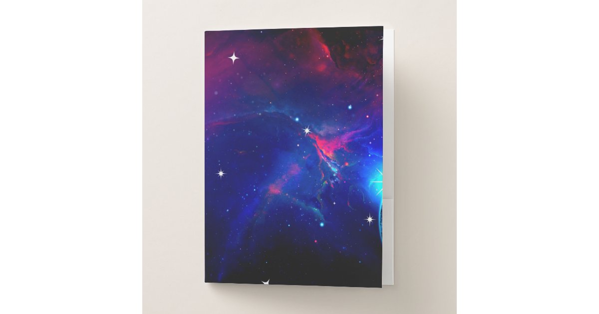Outer Space Pocket Folder | Zazzle