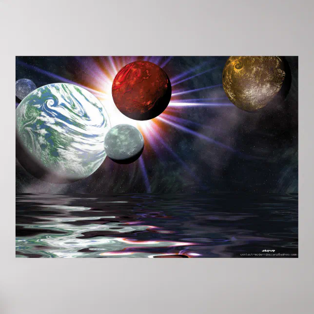 outer space poster | Zazzle