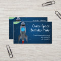 Outer Space Rocket Ship Business Card | Zazzle
