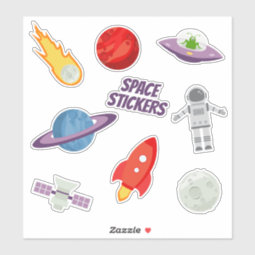 Outer Space Sticker | Zazzle
