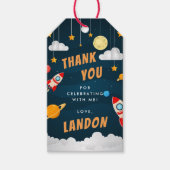 Outer Space Theme Kids Birthday Favor Tags | Zazzle