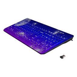 Outer Space Themed Wireless Keyboard | Zazzle
