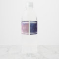 Outer Space Universe Galaxy Monogram Water Bottle Label | Zazzle