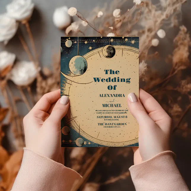 Outer Space Universe Galaxy Wedding Invitation | Zazzle