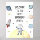 Outer space Welcome Banner Poster | Zazzle