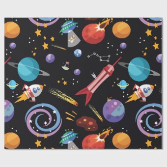 Outer Space Wrapping Paper | Zazzle