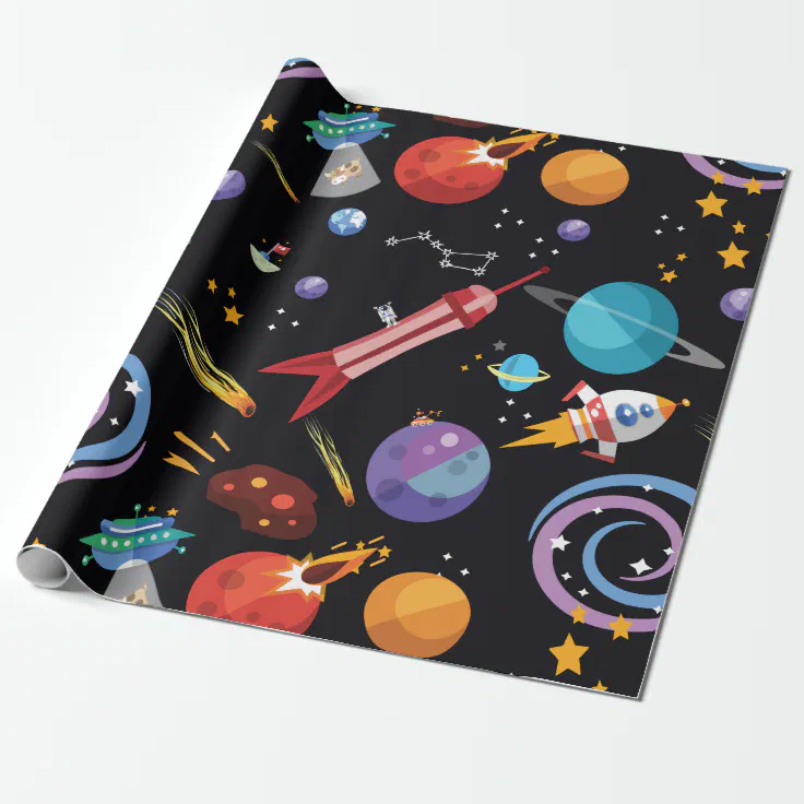Outer Space Wrapping Paper | Zazzle