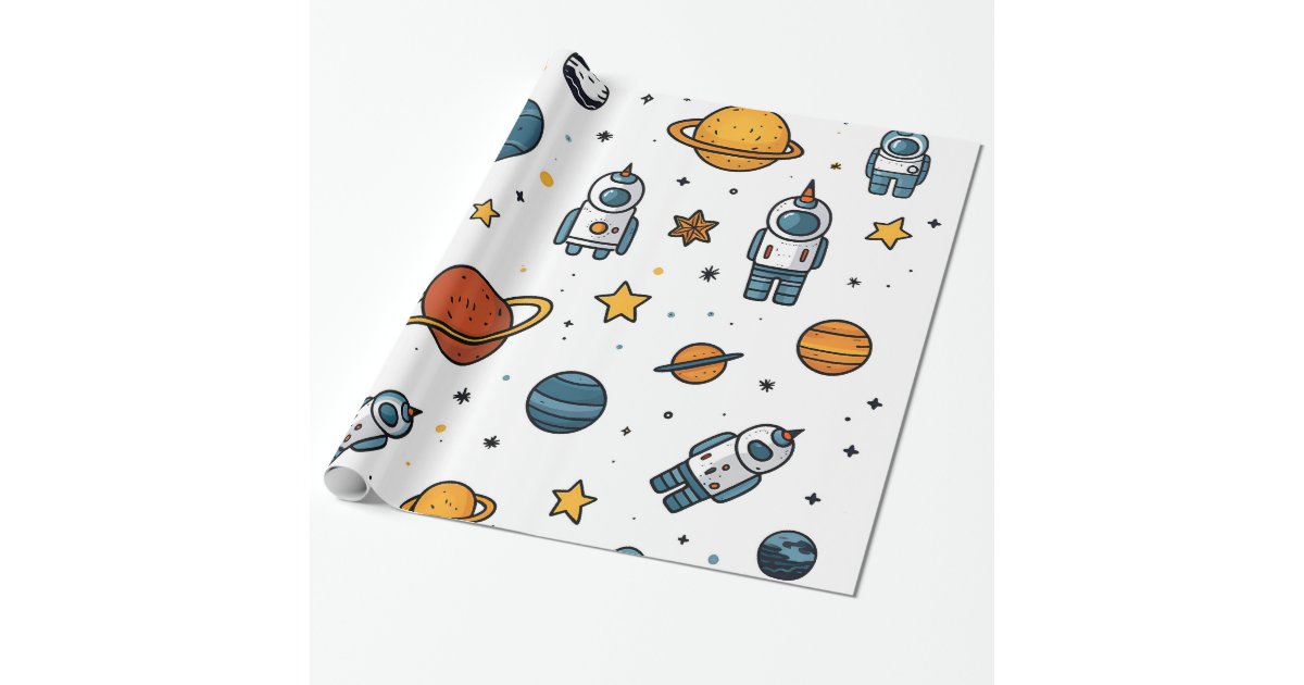 Outer Space Wrapping Paper | Zazzle