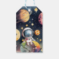 Outerspace Planets Happy Birthday Gift Tags | Zazzle