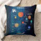 Outerspace Solar System Astronaut Spaceship Pluto Throw Pillow | Zazzle