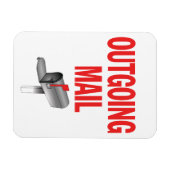 Outgoing Mail pickup magnet | Zazzle