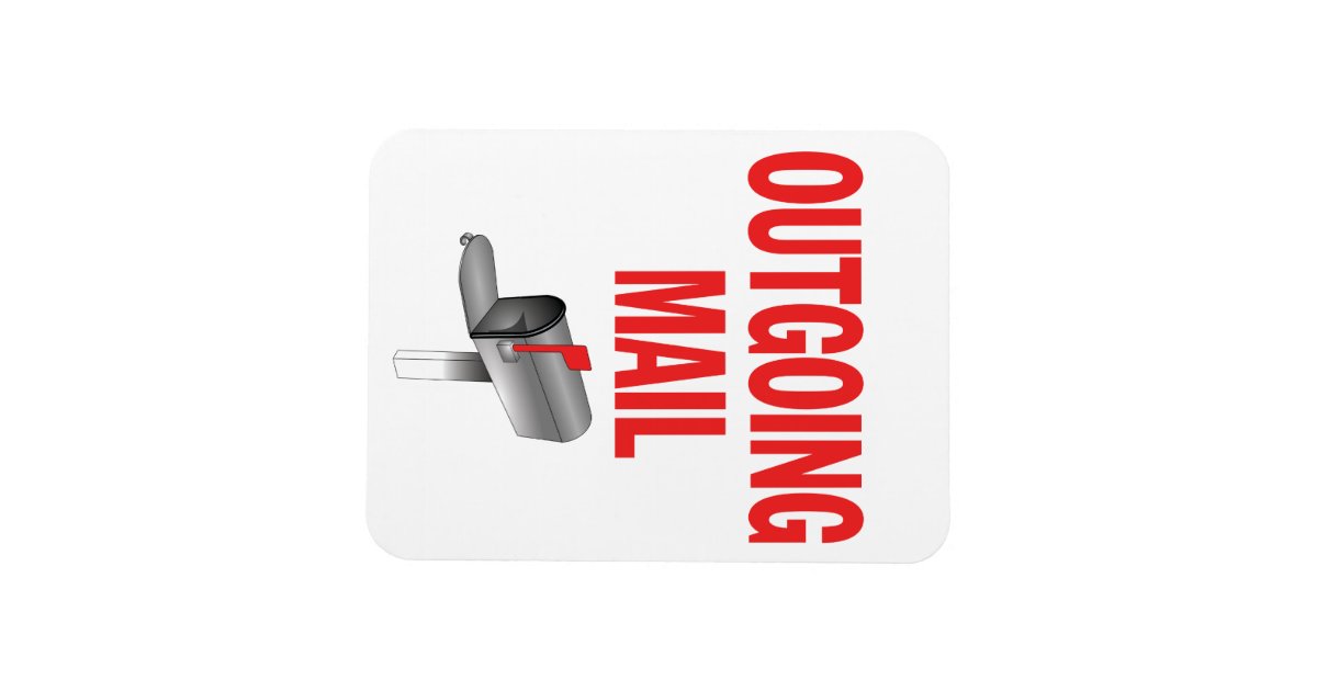 Outgoing Mail pickup magnet | Zazzle.com