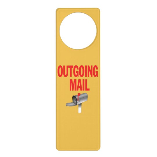 Outgoing Mail pickup sign | Zazzle.com