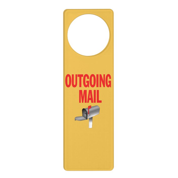 Outgoing Mail pickup sign | Zazzle.com