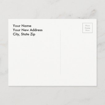 Outhouse Funny Change of Address Postcard | Zazzle