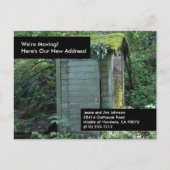 Outhouse Funny Change of Address Postcard | Zazzle