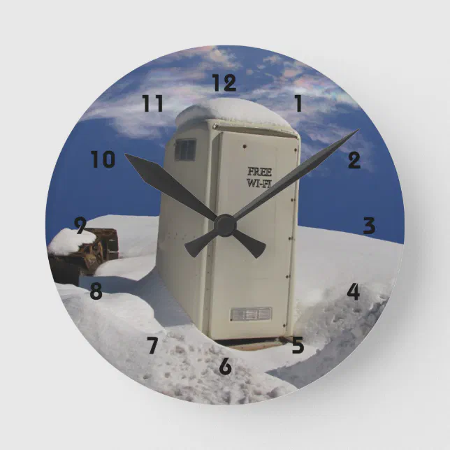 OutHouse WiFi ~ Clock | Zazzle