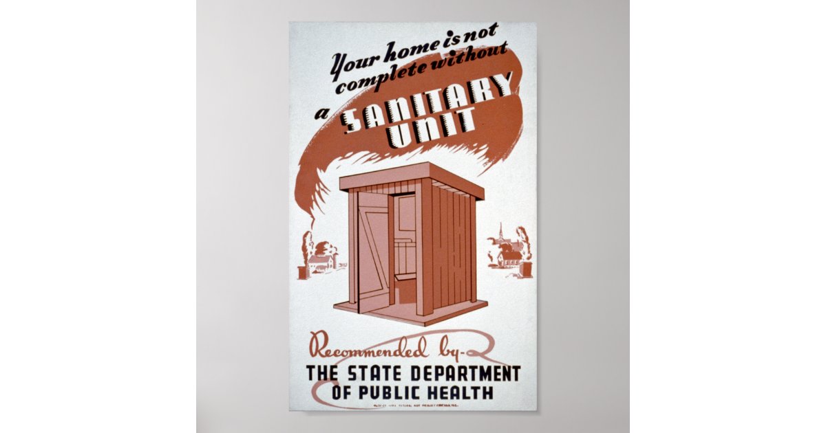Outhouse WPA Poster | Zazzle