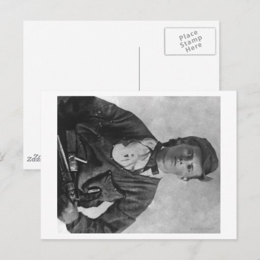 Outlaw Jesse James Portrait Photograph Postcard | Zazzle