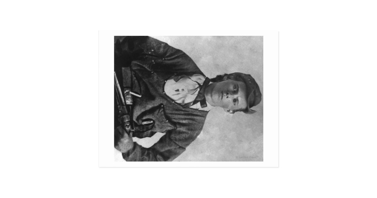 Outlaw Jesse James Portrait Photograph Postcard | Zazzle.com