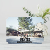 Outlaw Wild West Western Boy Birthday Cowboy Invitation | Zazzle