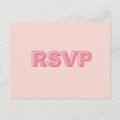 Outline bold reminder RSVP Invitation Postcard | Zazzle