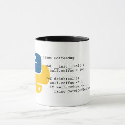 OutOfCoffeeException Python Mug | Zazzle