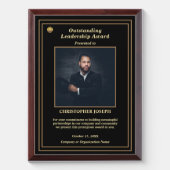 Outstanding Employee Recognition Leadership Custom Award Plaque | Zazzle