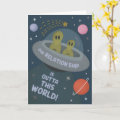 Outta This World Alien Valentine Greeting Card | Zazzle