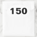 Oval 150 Mile Sticker | Zazzle