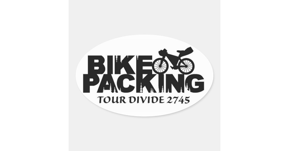 Oval Bikepacking: Tour Divide Sticker | Zazzle